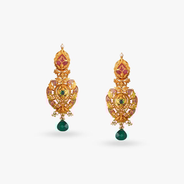 Buy Layered Nav-raani Necklace Set at Best Price | Tanishq US