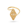 Buy 18K Gold Geometric 8-pointed Star Ring at Best Price | Tanishq UAE