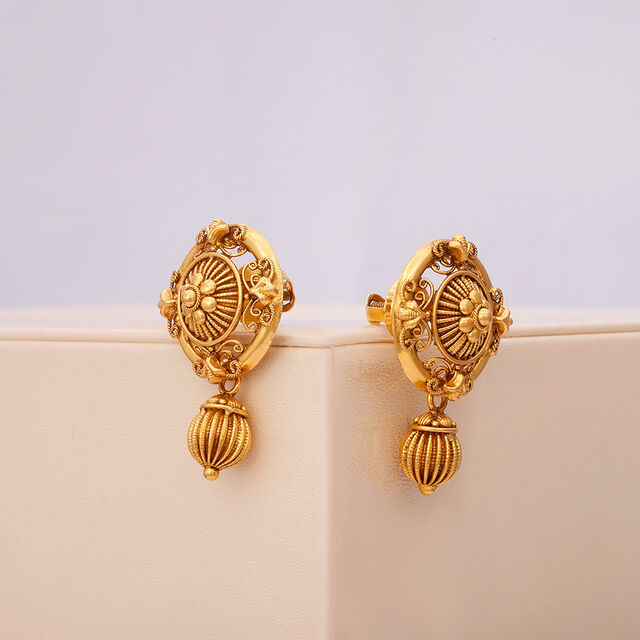tanishq earrings for girls gold