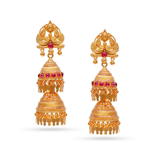 Buy Tanishq Gold Earrings at Best Price | Tanishq UAE