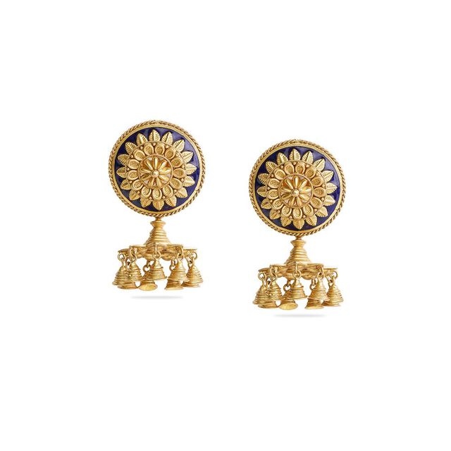 Buy Aalavattam Drop Earrings at Best Price | Tanishq US