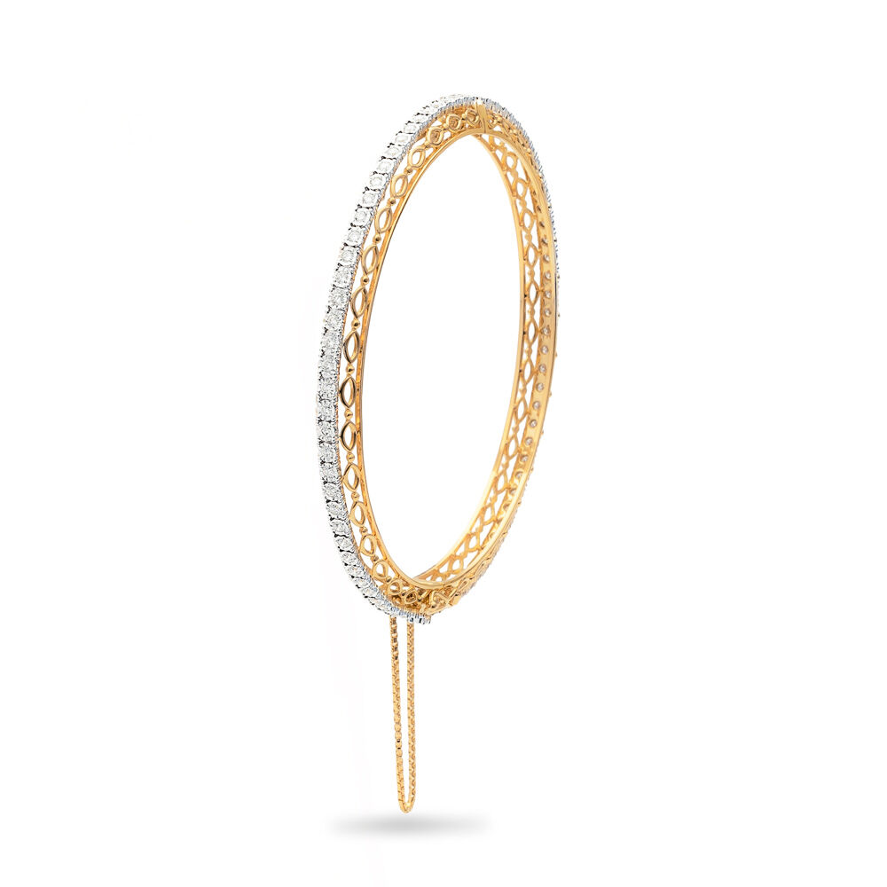Buy Classy Diamond Loop Bangle at Best Price | Tanishq US
