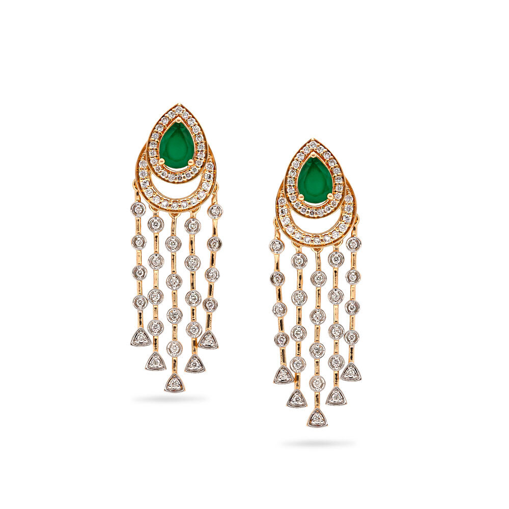 Buy Gold & Green Gala Set at Best Price | Tanishq US
