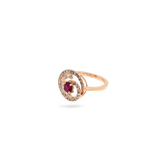 Buy Radiant Ruby Swirl Finger Ring at Best Price | Tanishq US