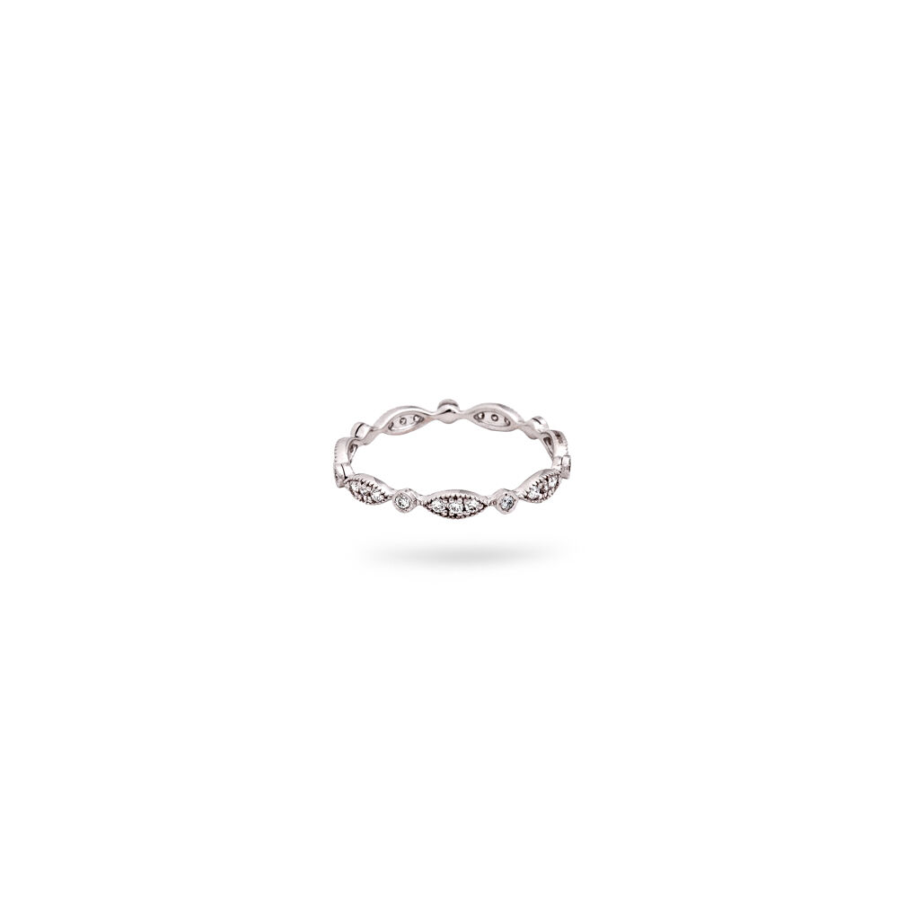 Buy Diamond Shimmer White Gold Ring at Best Price Tanishq US