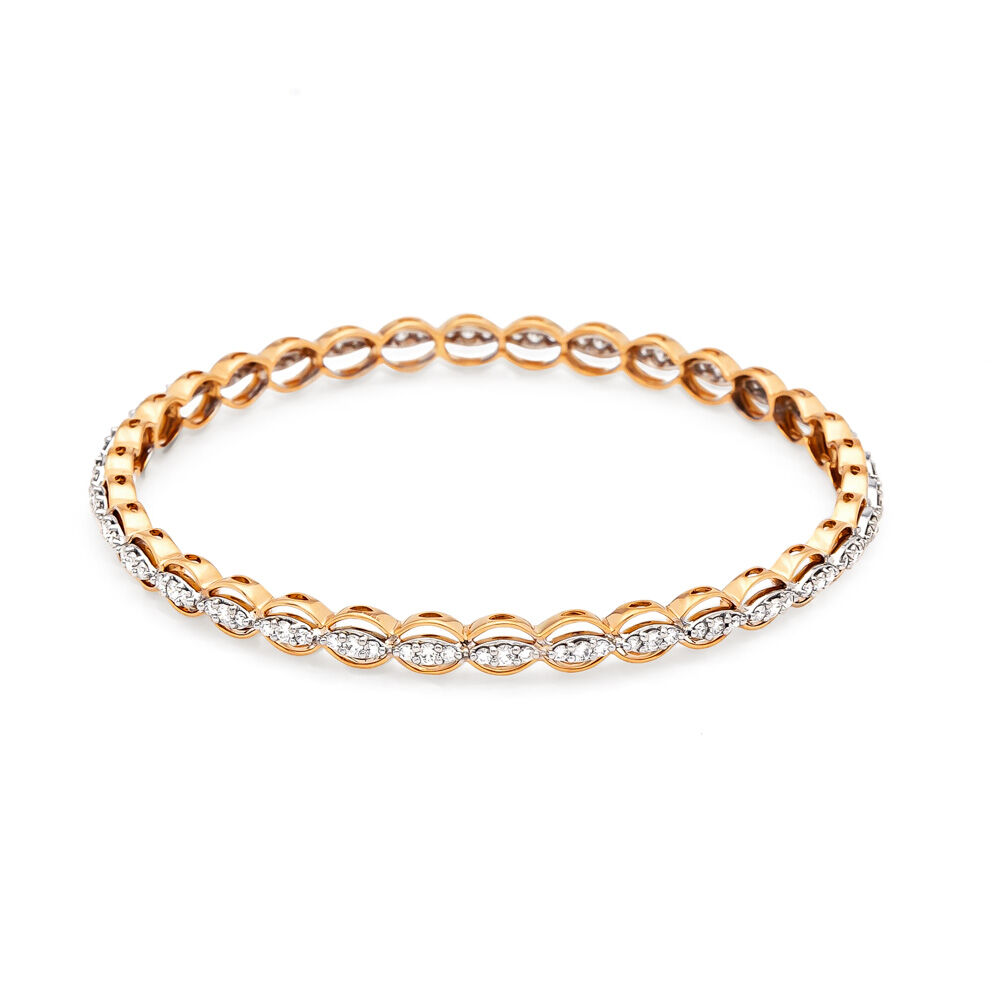 Buy Modern Splendor Diamond Bangle at Best Price | Tanishq US