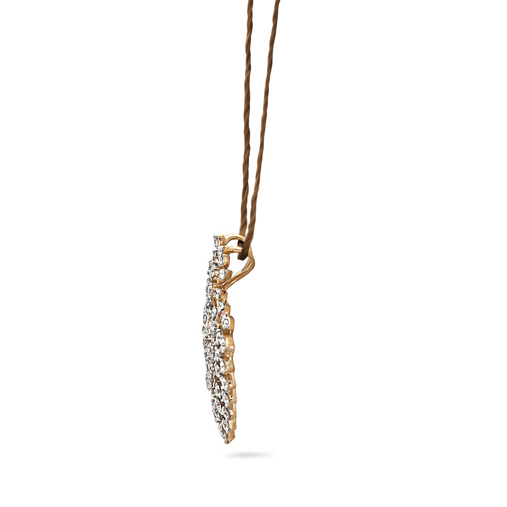 Buy Statement Diamond and Gold Pendant at Best Price | Tanishq US
