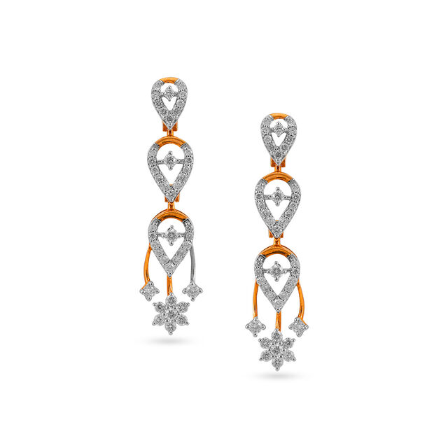 Buy Enchanting Floral Drop Necklace Set at Best Price | Tanishq US