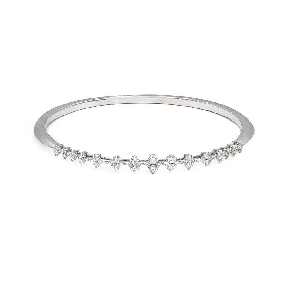 Buy Sparkling Unity Diamond Bangle at Best Price | Tanishq US