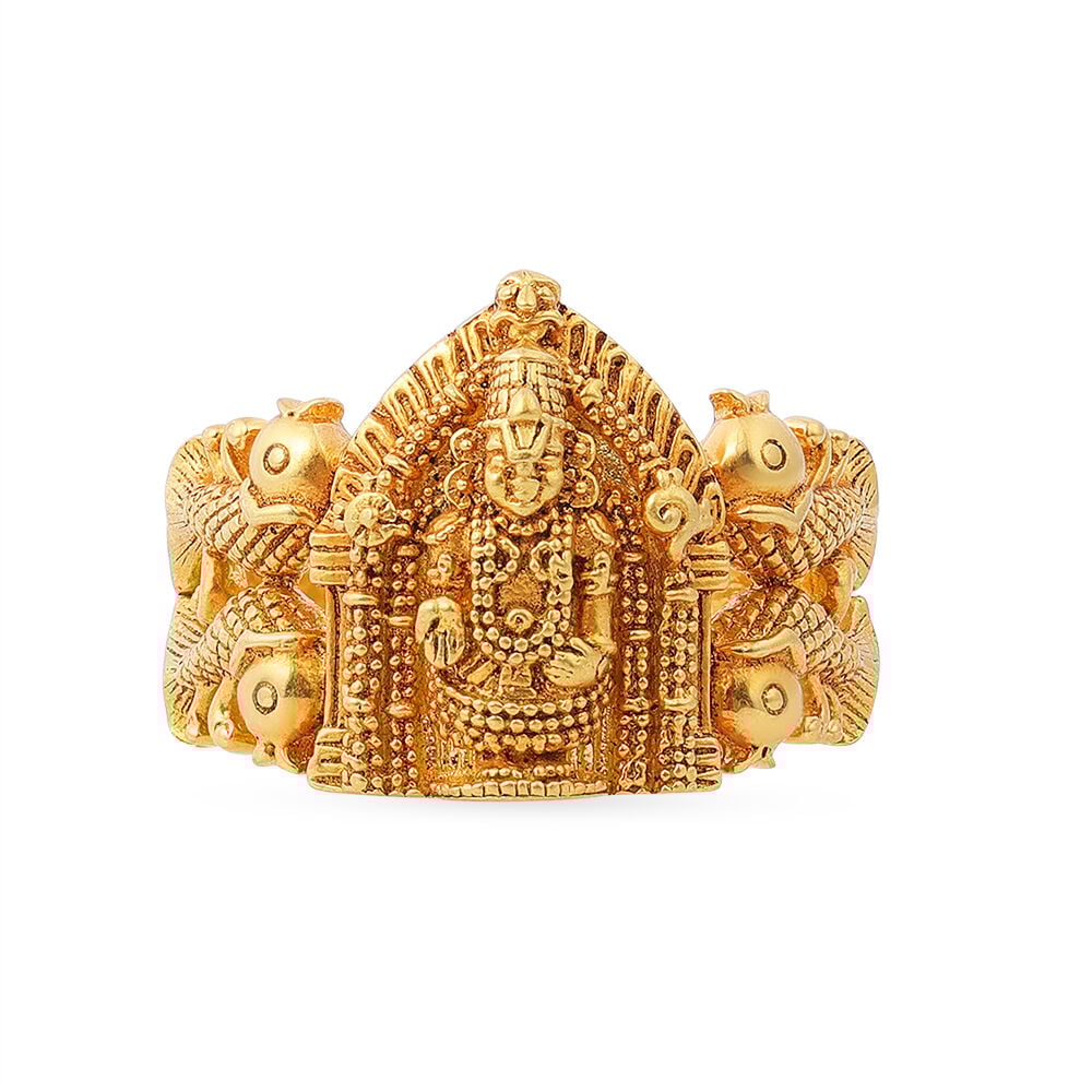 Buy Temple Majesty Gold Ring at Best Price | Tanishq US