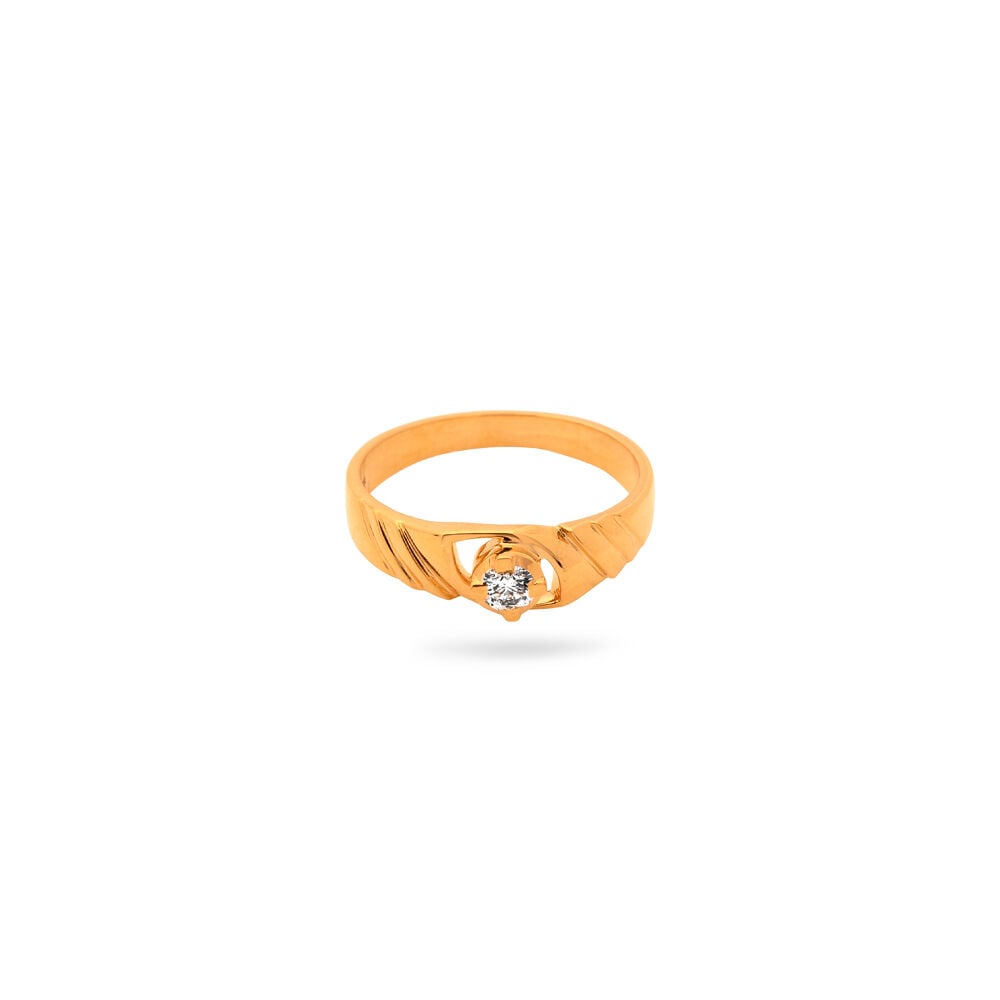 Gold Luster Men s Diamond Ring