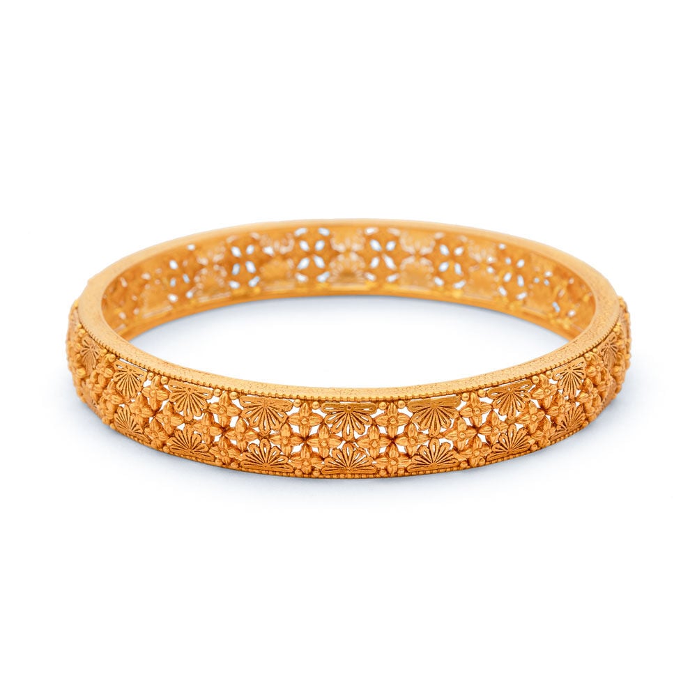 Buy Timeless Floral Heritage Gold Bangle - Set of 2 Bangles at Best ...