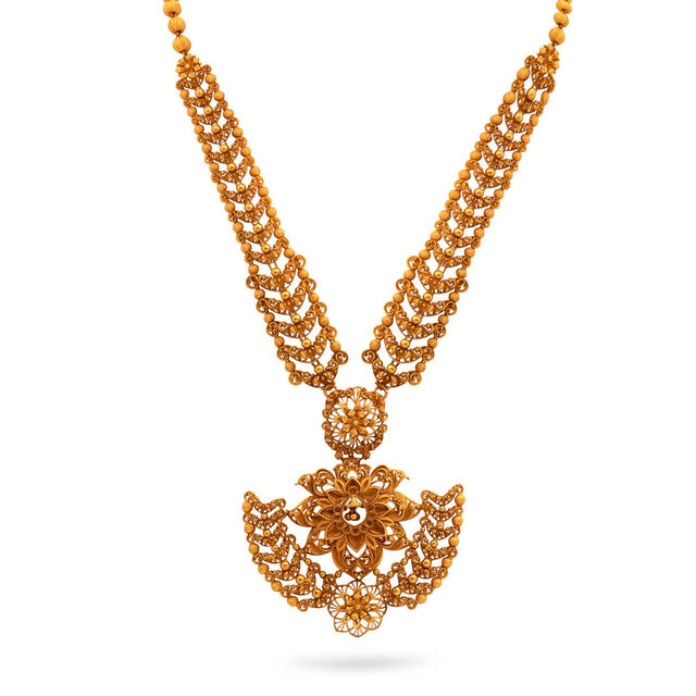 Buy Sacred Heritage Gold Necklace at Best Price | Tanishq US