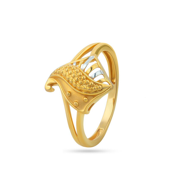 Buy Sleek Spiral Gold Ring at Best Price | Tanishq US
