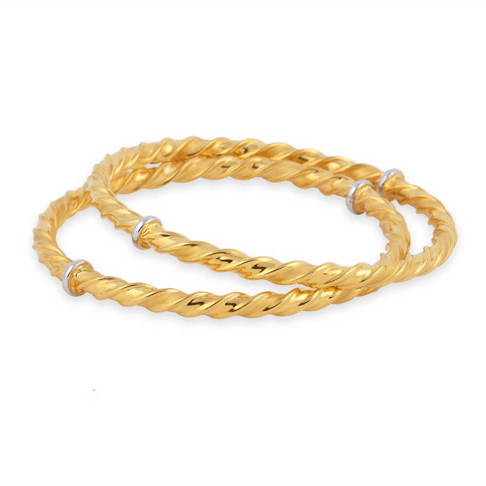 Buy Twisted Rope Bangles at Best Price | Tanishq US