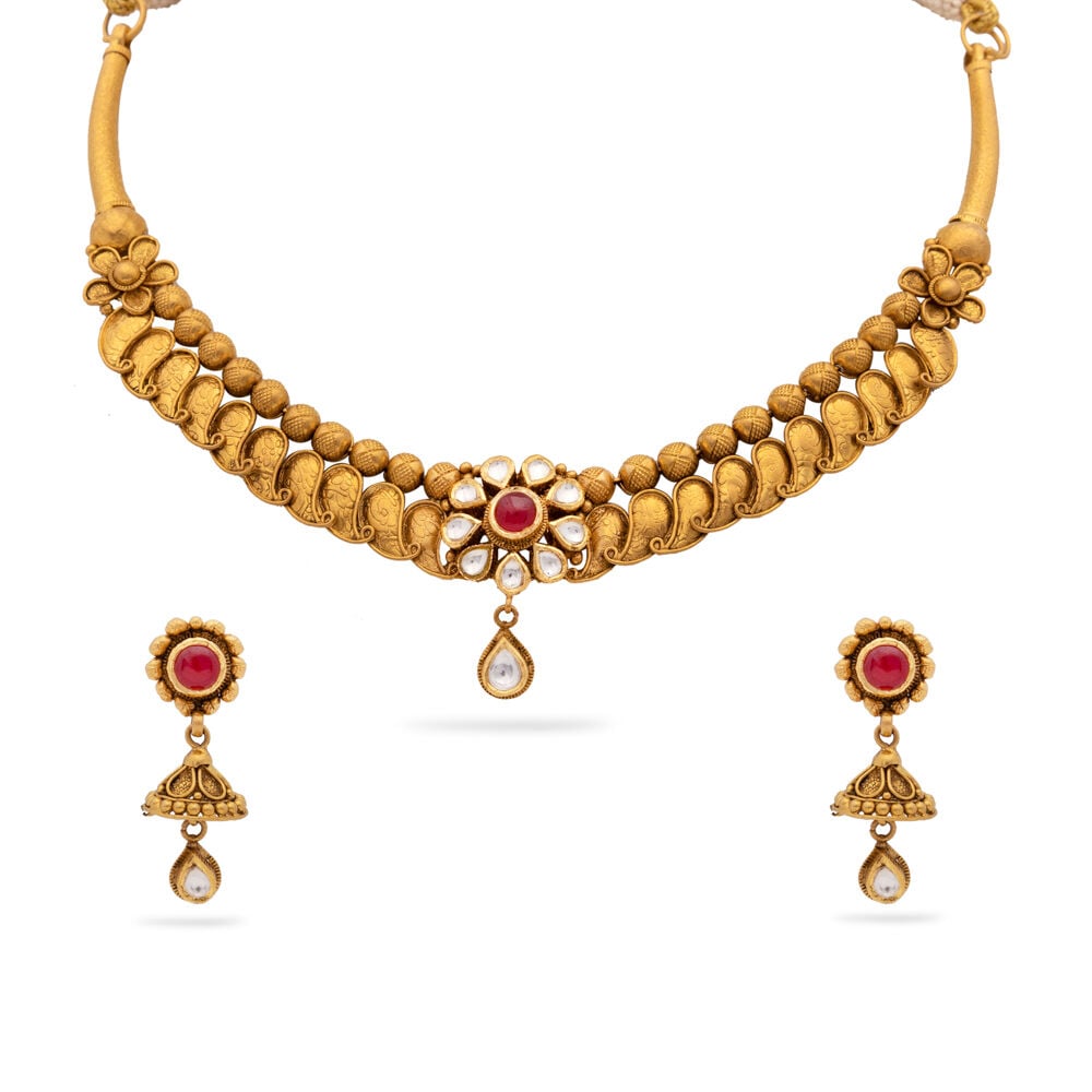 Buy Majestic Mango Choker Set at Best Price | Tanishq US