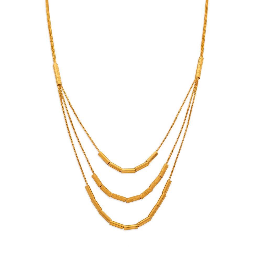 Buy Urban Chic Gold Triple Chain at Best Price | Tanishq US