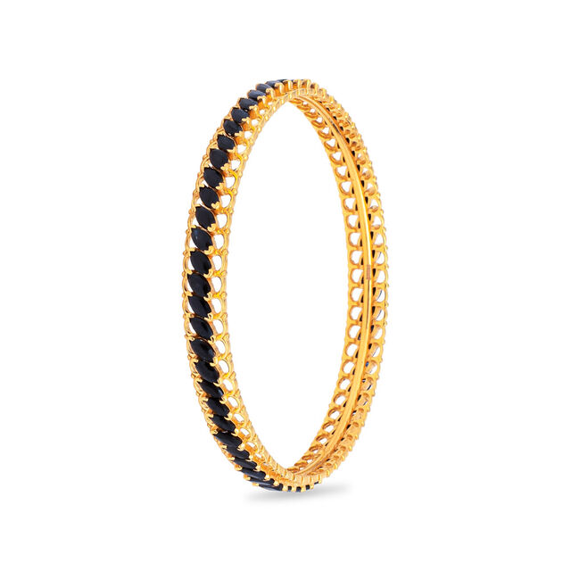 Buy Onyx Teardrop Splendor Bangle at Best Price | Tanishq US