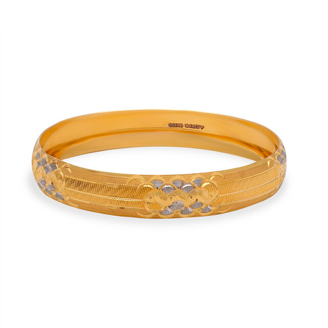 Buy Chic Gold Bubble Bangle at Best Price | Tanishq UAE