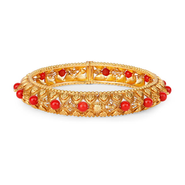 Buy Vishu Manjadi Kuru Treasure Bangle at Best Price | Tanishq US