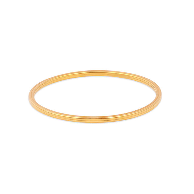 Buy Sleek Gold Minimalist Bangle at Best Price | Tanishq US