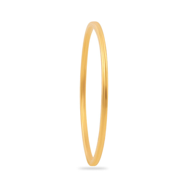 Buy Sleek Gold Minimalist Bangle at Best Price | Tanishq UAE