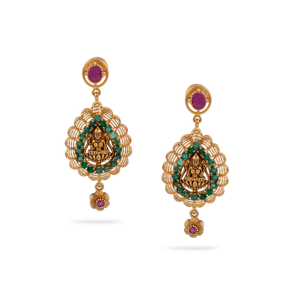 Buy Deity Inspired Layered Necklace Set at Best Price | Tanishq US
