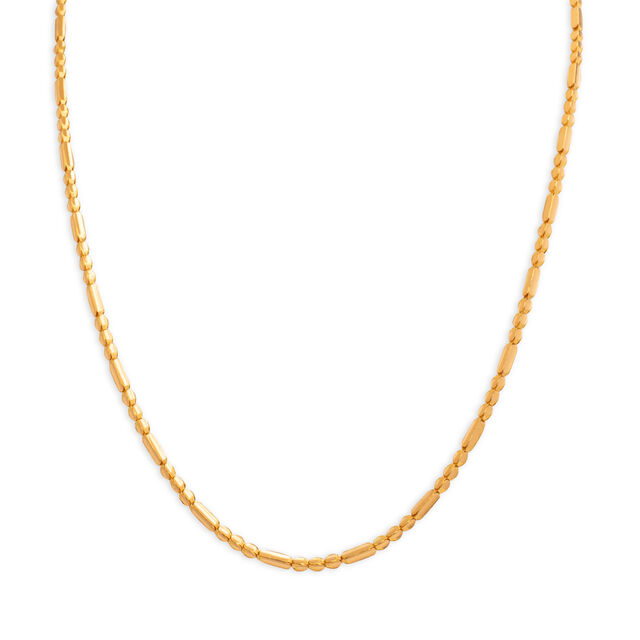 Buy Serenity Beads Gold Chain at Best Price | Tanishq UAE