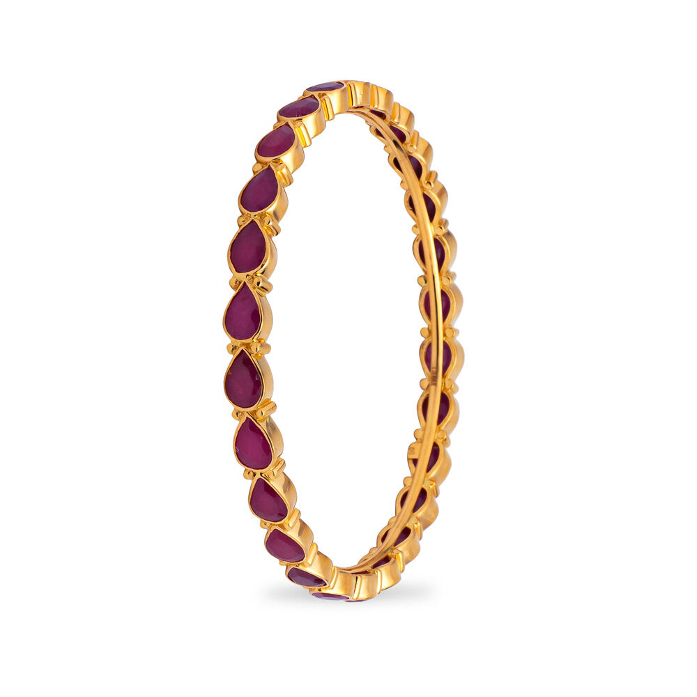 Buy Radiant Ruby Bangle at Best Price | Tanishq US