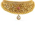 Buy Traditional Gold Choker with Earrings at Best Price | Tanishq UAE