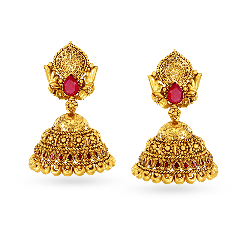 Buy Tanishq Gold Earrings at Best Price | Tanishq UAE