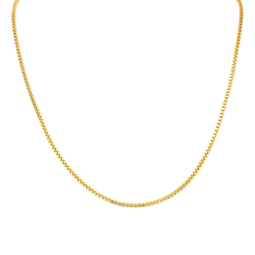 Buy Subtle Gold Box Chain at Best Price | Tanishq UAE
