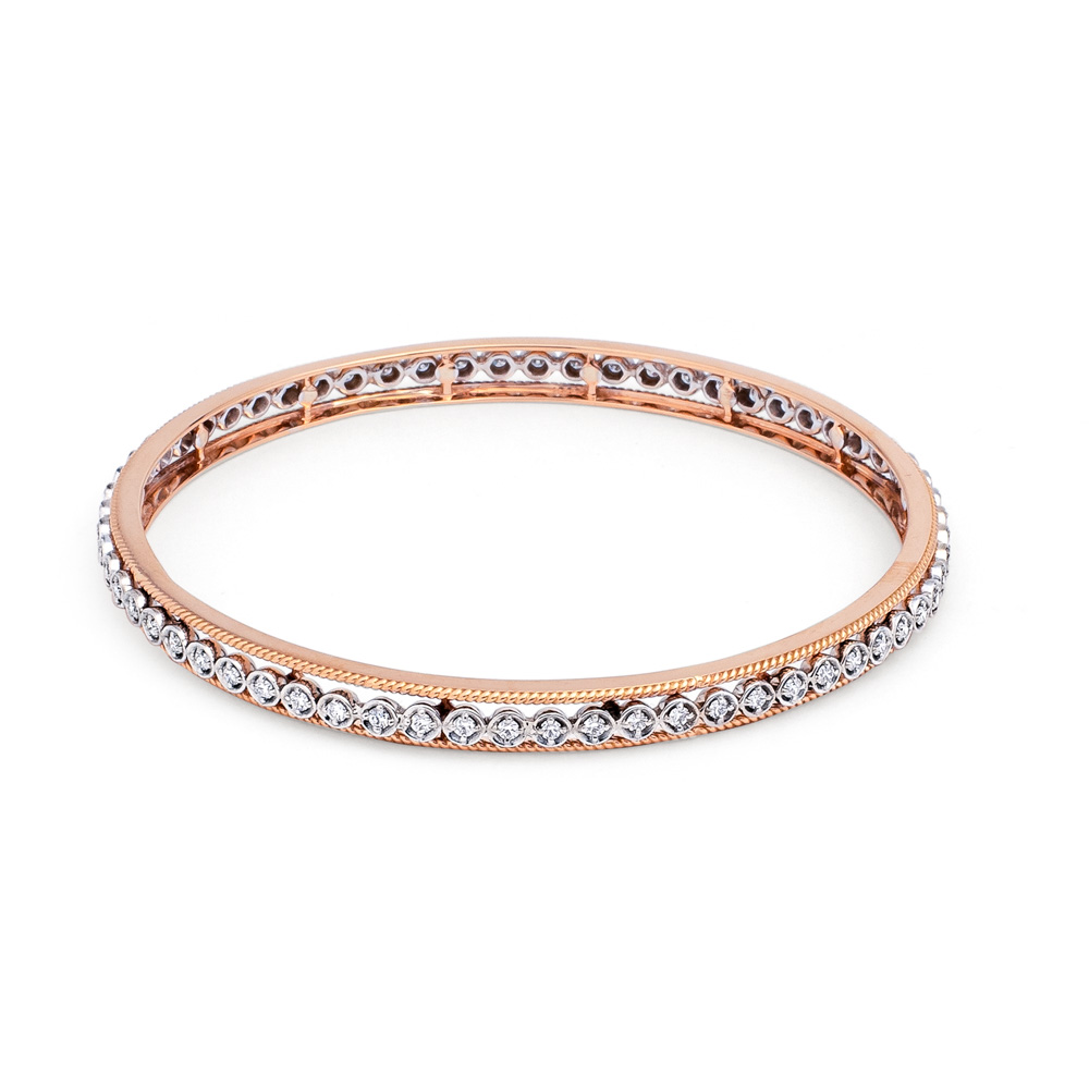 Buy Eternal Sparkle Diamond Bangle at Best Price | Tanishq UAE
