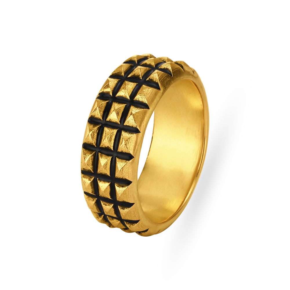 Buy Captivating Black antique Gold Finger Ring For Men at Best Price ...