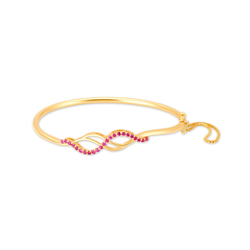 Buy Elegant Ruby Bangle at Best Price | Tanishq UAE