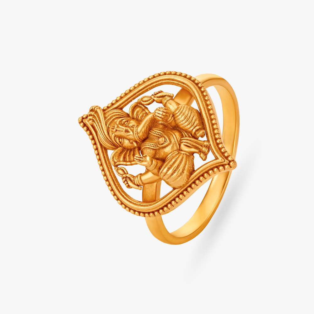 Buy Divine Vakratunda Ring at Best Price | Tanishq UAE