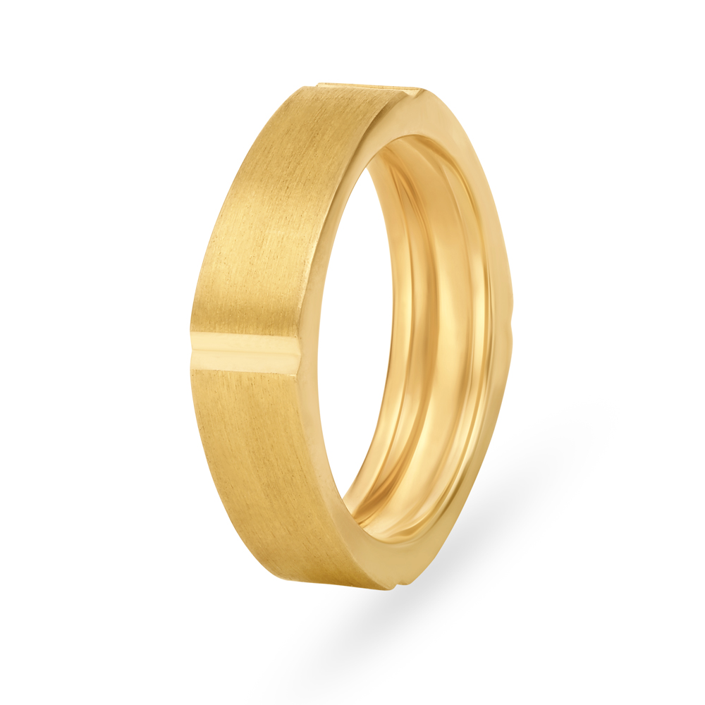 Buy Geometric Gold Ring for Men at Best Price | Tanishq UAE