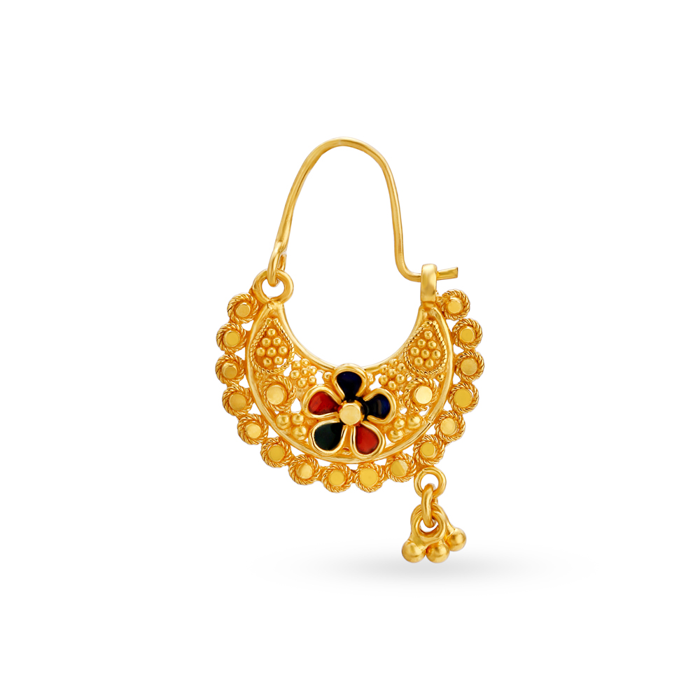 Buy Shimmering Floral Nath at Best Price | Tanishq UAE