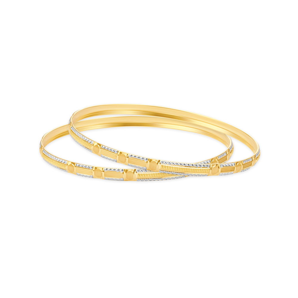 Buy Chic Elegant Gold Bangle at Best Price | Tanishq UAE