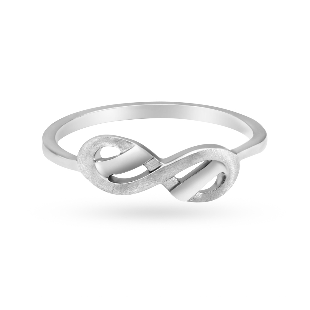 Buy Infinity Platinum Finger Ring at Best Price | Tanishq UAE