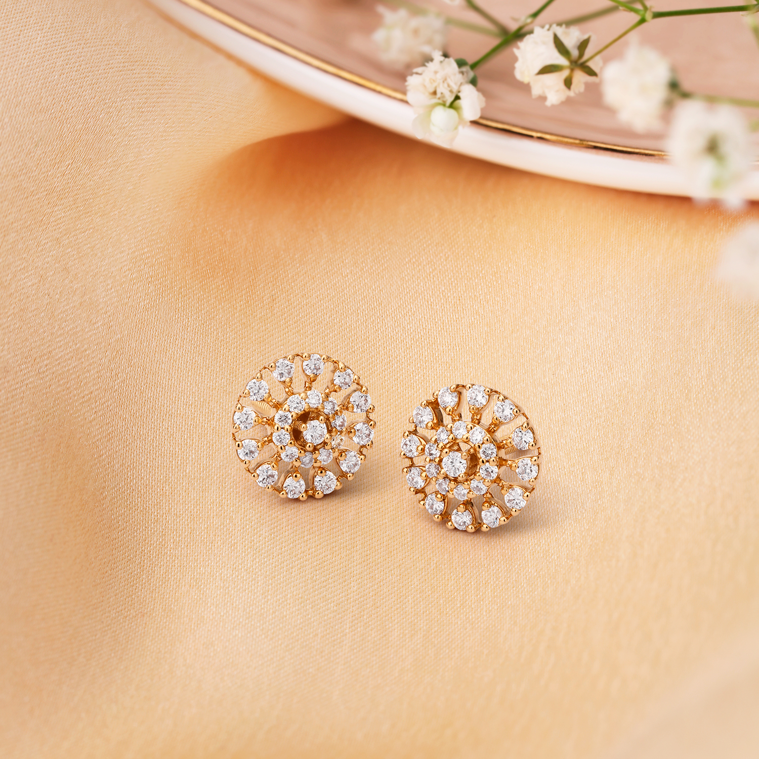 Tanishq real diamond earrings store