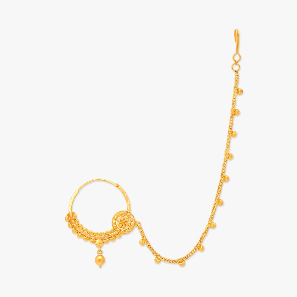 Buy Delicate Gold Nose Pin for the Indian Bride at Best Price | Tanishq UAE