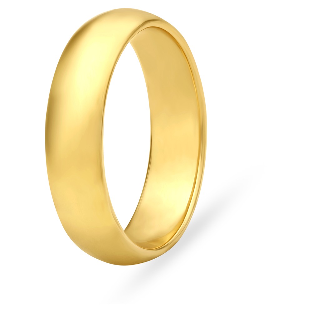 Buy Minimalist 22 Karat Yellow Gold Wedding Band at Best Price ...