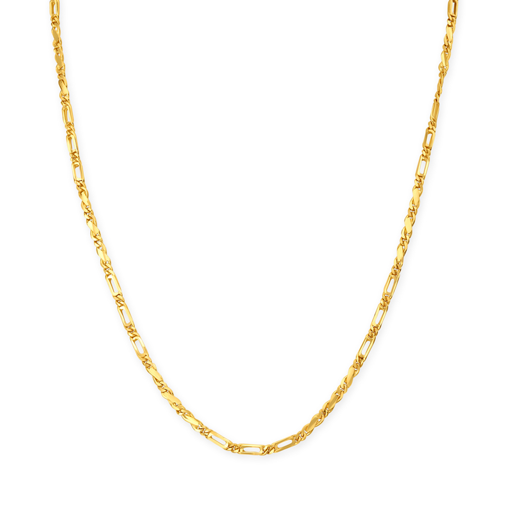 Buy Sleek Loop Gold Chain at Best Price | Tanishq UAE