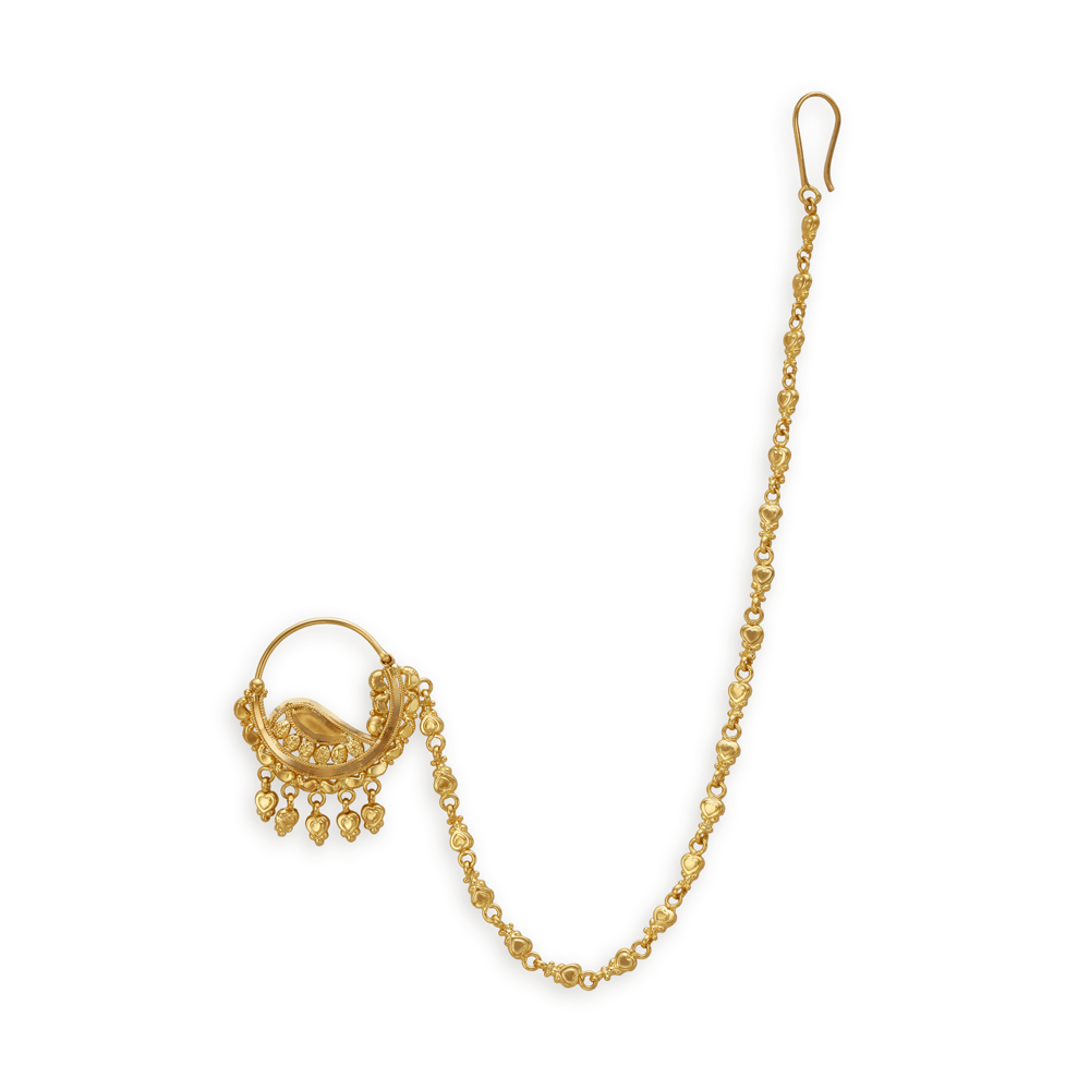 Buy Enchanting Gold Nath for the Bihari Bride at Best Price | Tanishq UAE