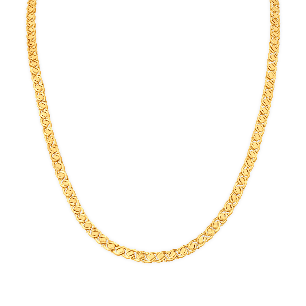 Buy Opulent Gold Chain for Men at Best Price | Tanishq UAE