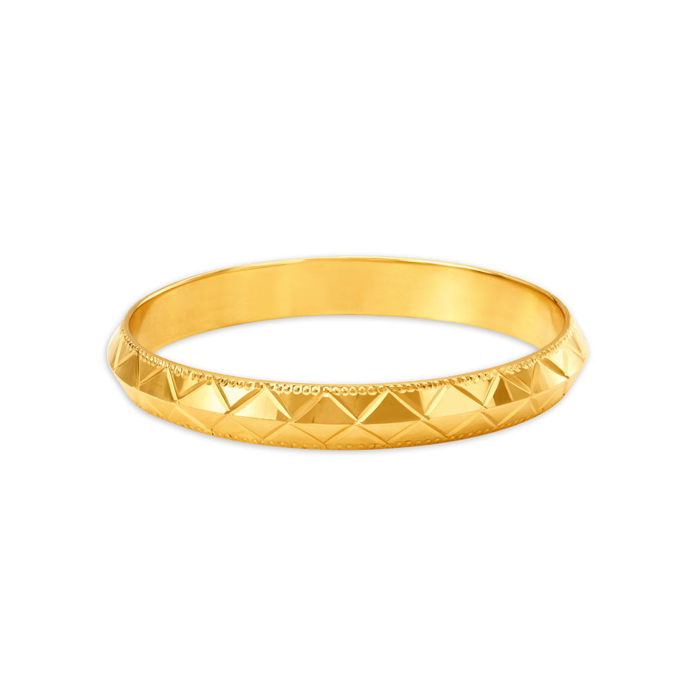 Buy Captivating Gold Bangle at Best Price | Tanishq UAE