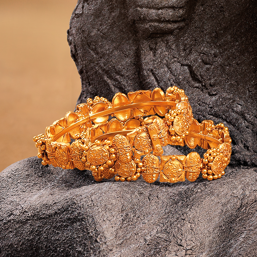 Buy Raya Bead Bangles at Best Price | Tanishq UAE