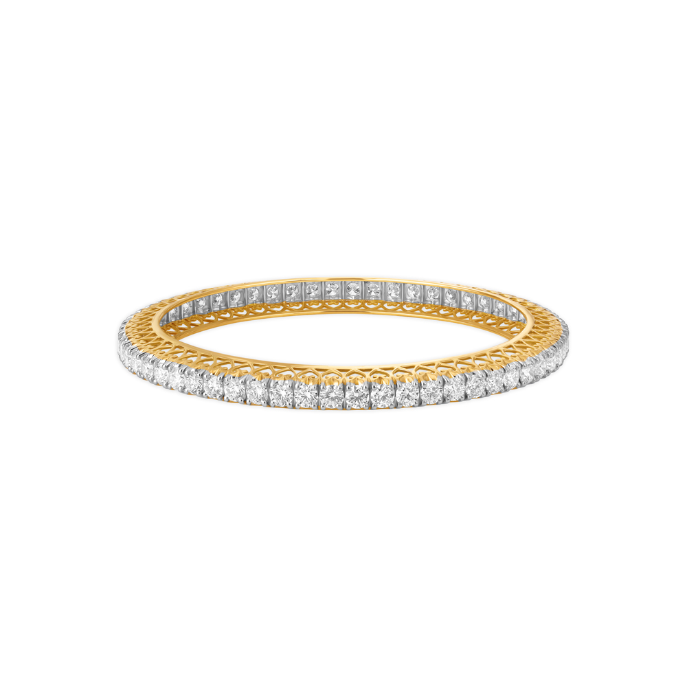 Buy Sparkling Diamond Bangle at Best Price | Tanishq UAE