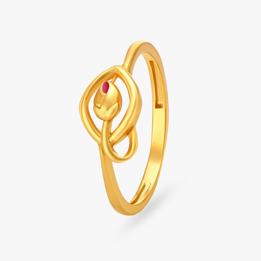 Buy Minimal Crossover Ring at Best Price | Tanishq UAE
